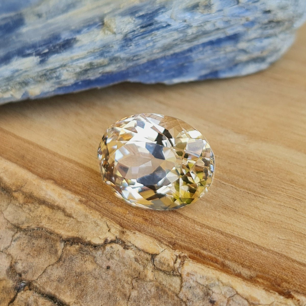 10.3ct Yellow Oval Cut Danburite | Lawson Gems | Responsible Source