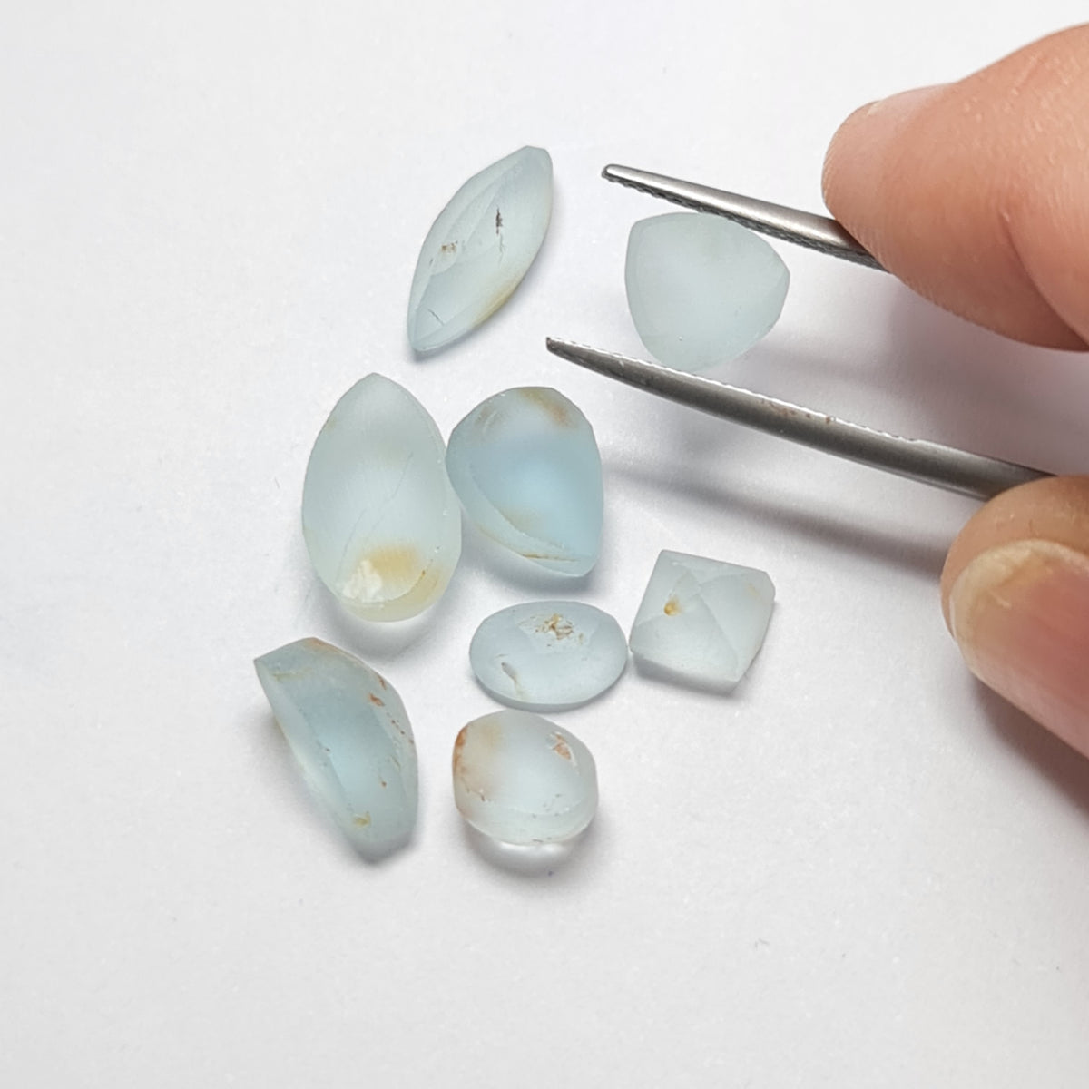 45ct Mixed Beryl Crystal Parcels . Lawson Gems . Gemstone Rough