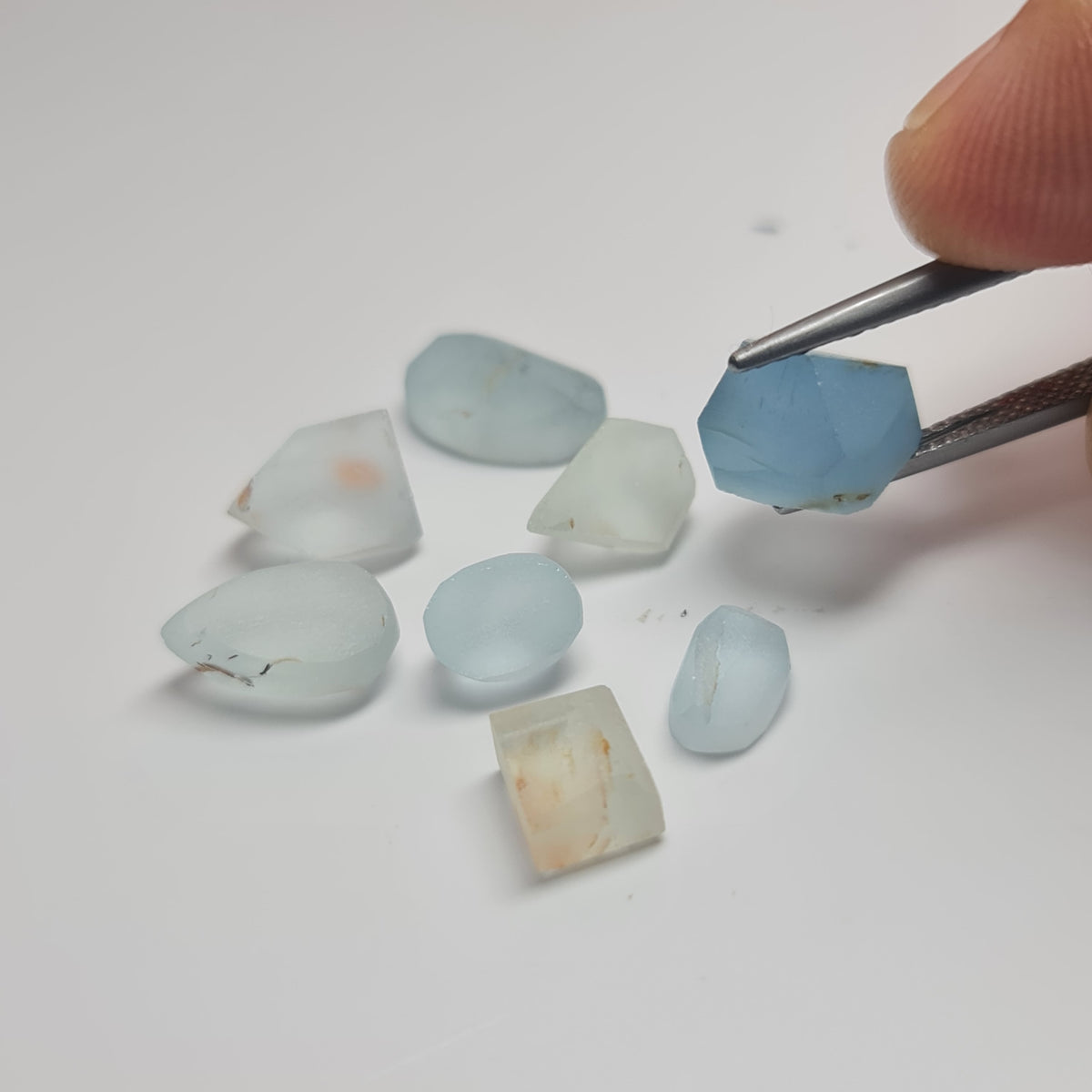 45ct Mixed Beryl Crystal Parcels . Lawson Gems . Gemstone Rough
