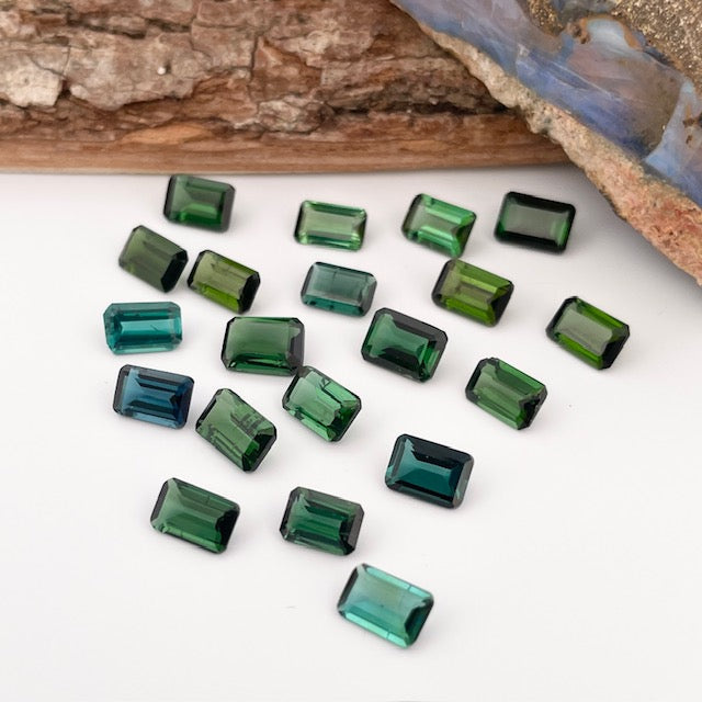 Baguette Cut Tourmaline Parcel : Lawson Gems - Rough and Cut Gemstones