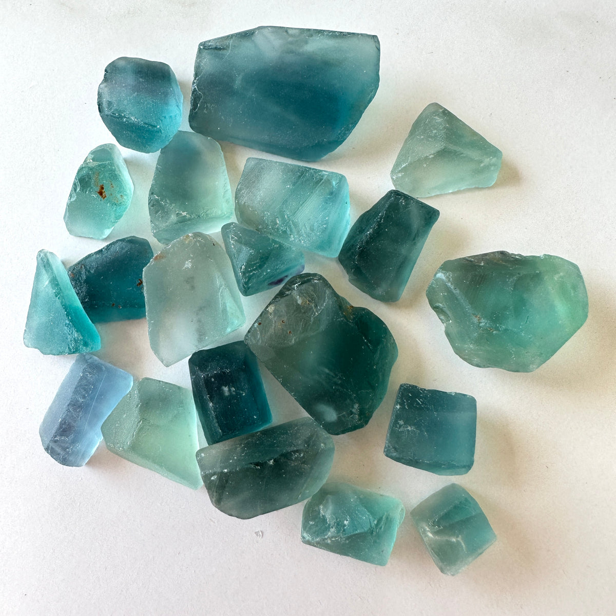 80g Teal Blue Green Fluorite Rough Parcels : Lawson Gems : Responsible ...