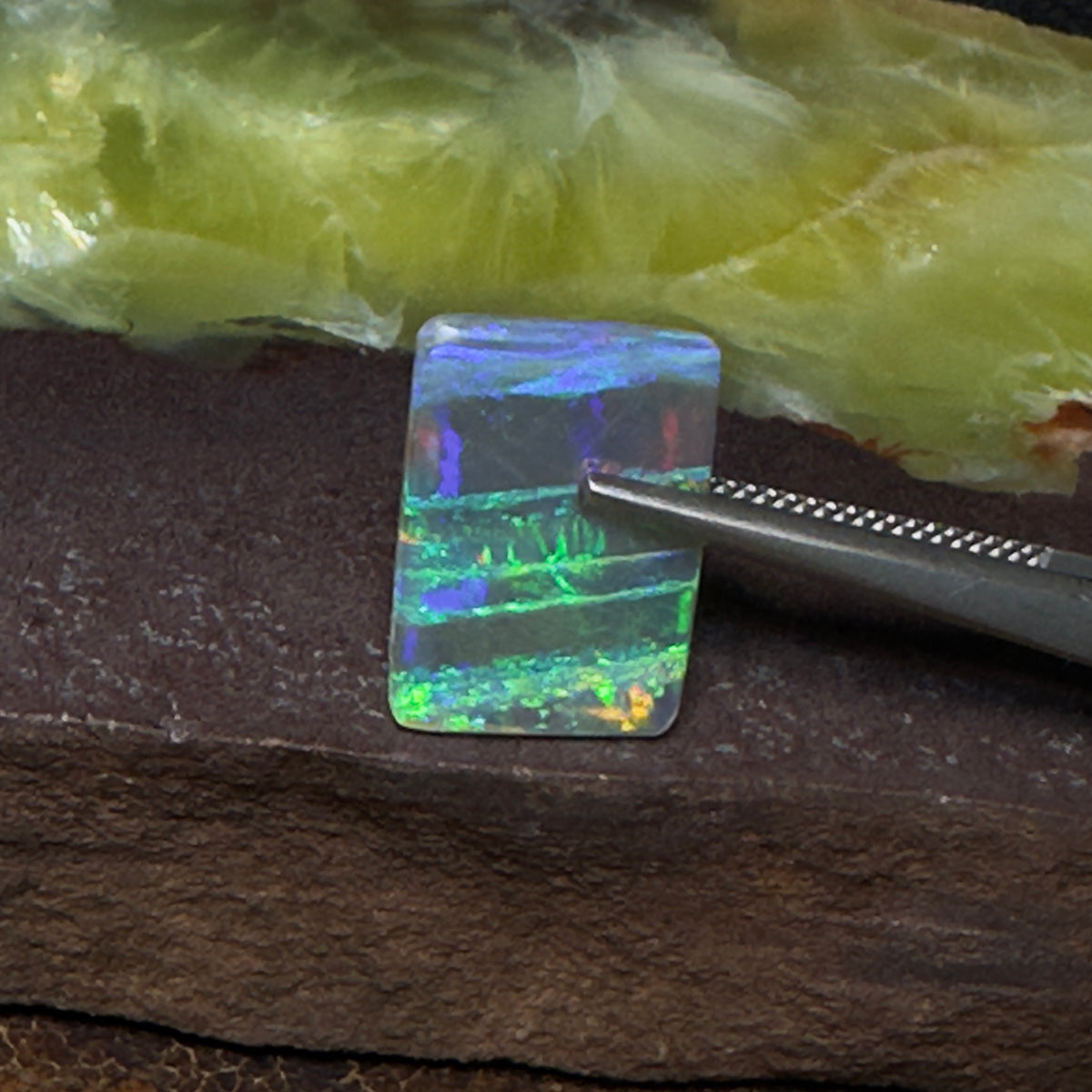 5.15ct Crystal Opal Rectangular Cut : Lawson Gems - Cut Gemstones