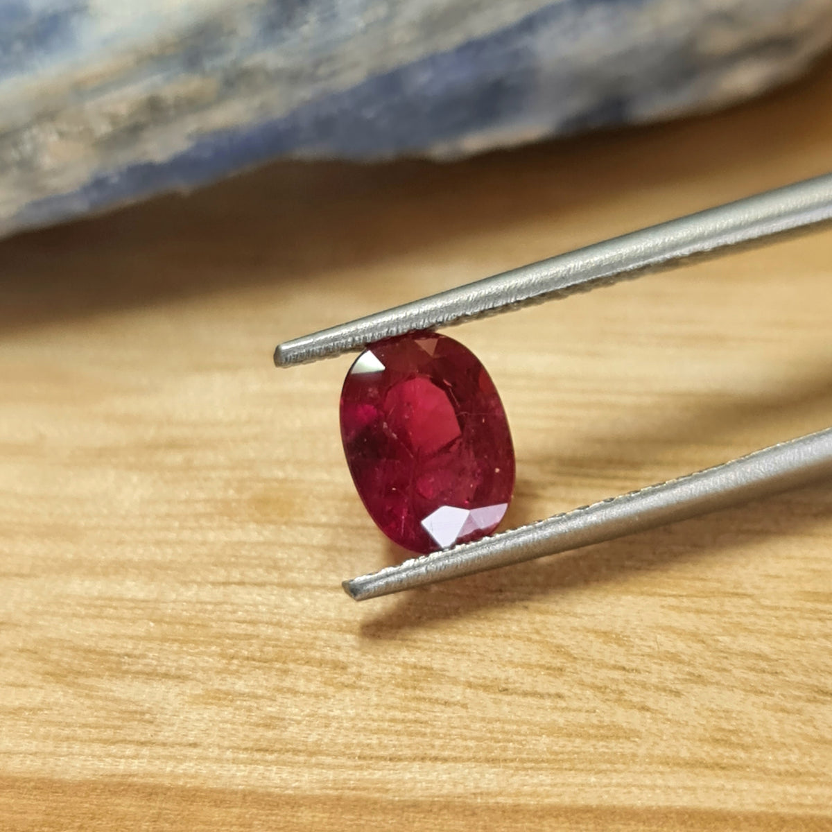 1.08ct Oval Cut Ruby : Lawson Gems - Rough and Cut Gemstones