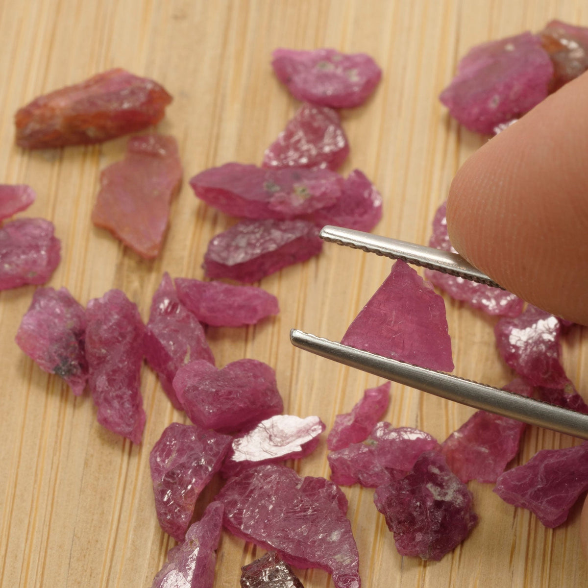 20ct Capstone Ruby Rough Parcels . Lawson Gems . Gemstone Rough