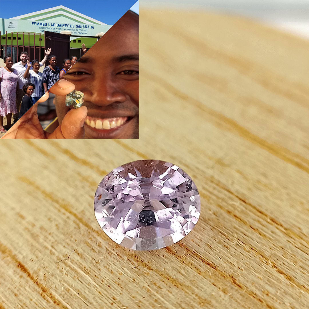 1.41ct Pale Lilac Sapphire Oval Cut – Lawson Gems