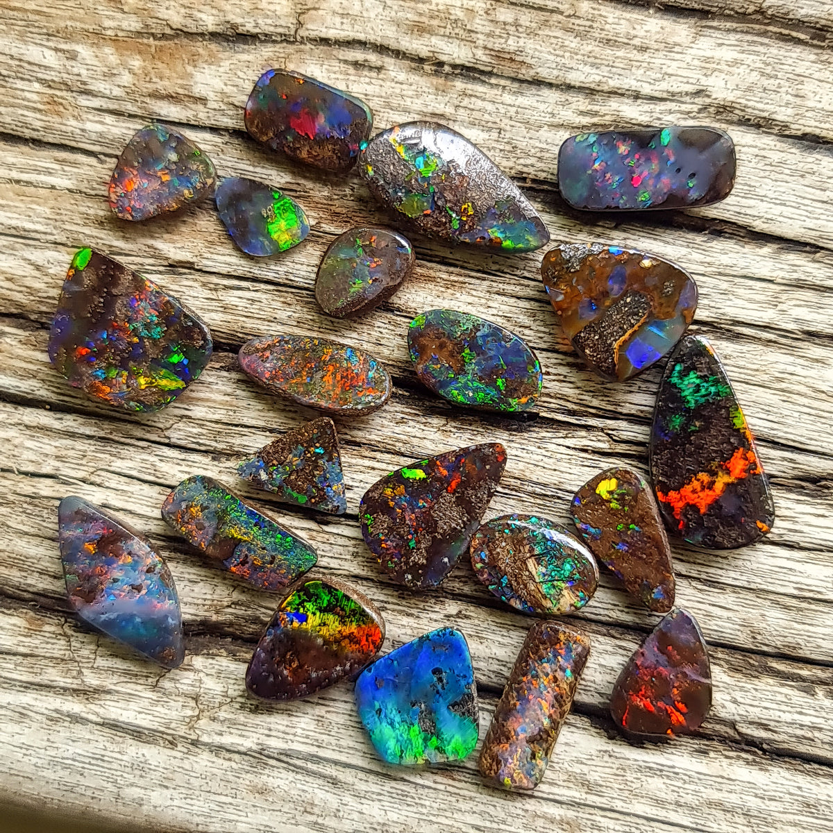 20ct+ Boulder Opal Free Form Parcel : Lawson Gems - Rough and Cut Gemstones